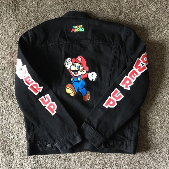 Levi's | Jackets & Coats | Levis X Super Mario Power Up Denim Jacket ...
